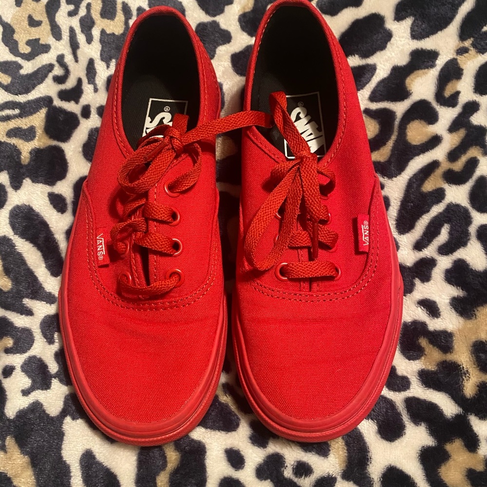 Vans Mono Red Shoes - Gem